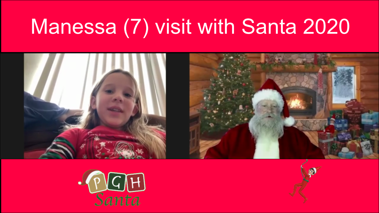 Photos and Videos of Your Virtual Santa Visit – PGH Santa Claus